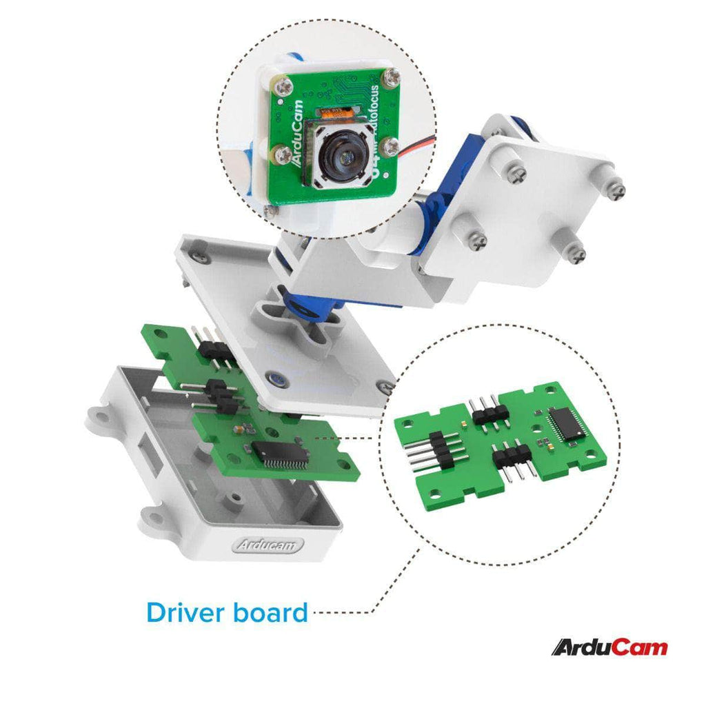 Arducam 64mp Camera And Pan Tilt Kit For Raspberry Pi