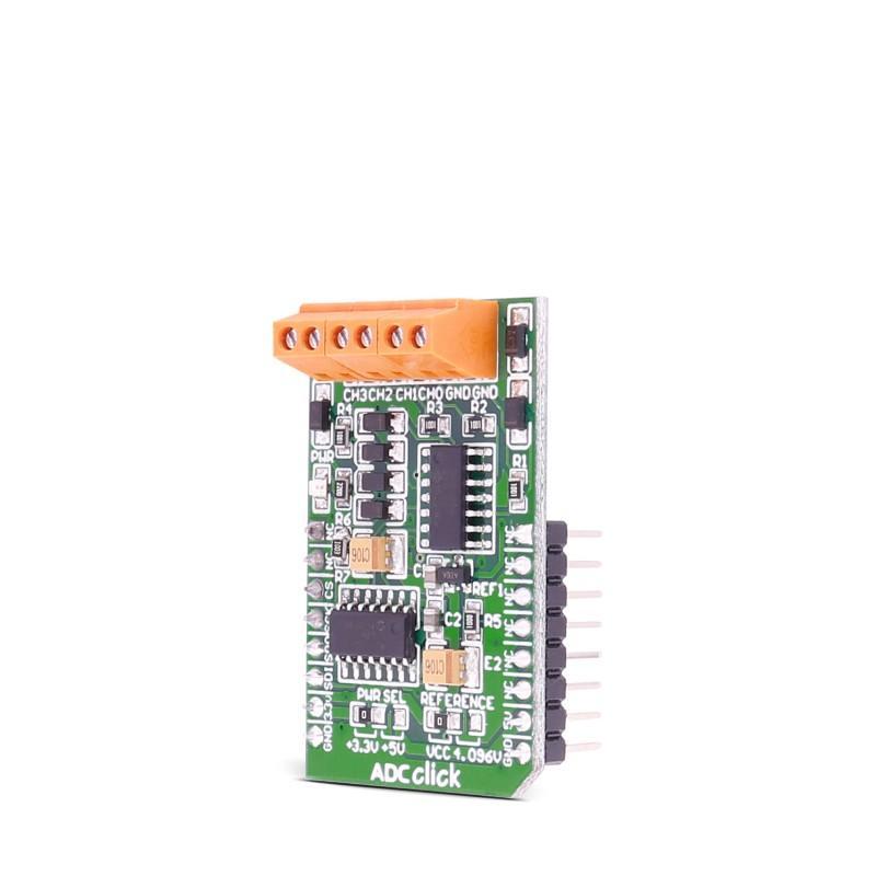 ADC click - MikroElektronika 12-bit Analog to Digital Converter