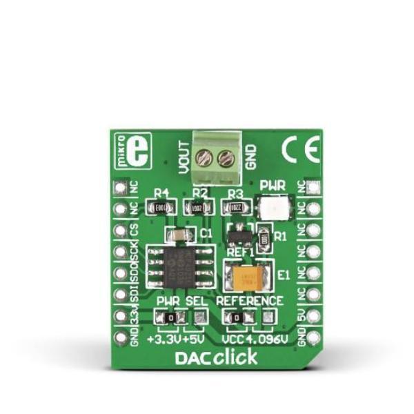 DAC click - MikroElektronika 12-bit Analog to Digital Converter