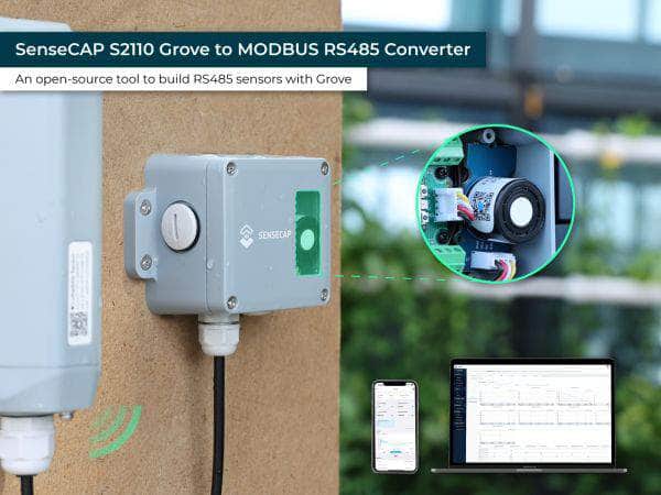 SenseCAP S2110 Grove Sensors to MODBUS RS485 Converter Open-source