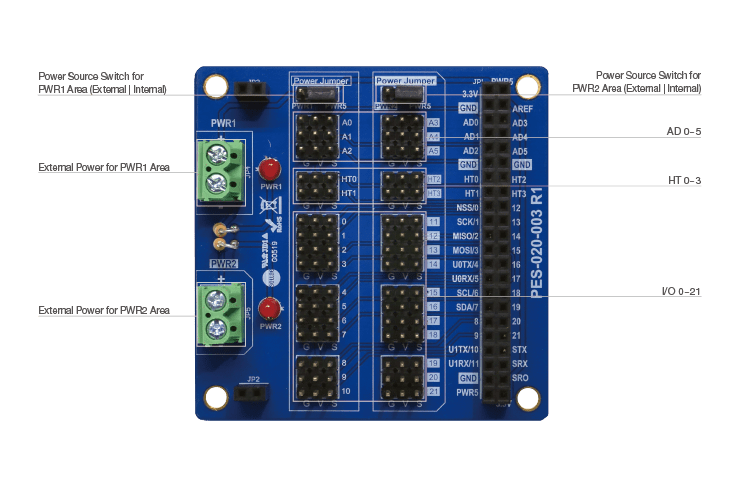 Phpoc Expansion Board Pwm And Sensor Pes 2003 Iot Store Au