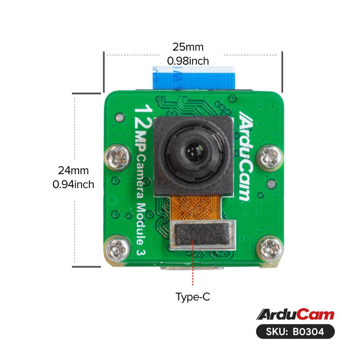 Arducam 12MP IMX708 USB UVC Fixed-Focus Camera B0304 – IOT Store