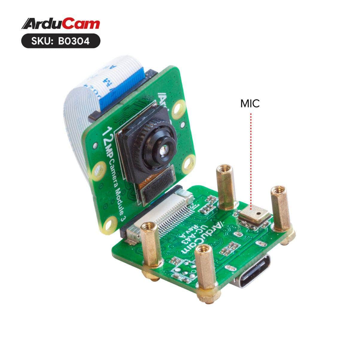 Arducam 12MP IMX708 USB UVC Fixed-Focus Camera B0304 – IOT Store
