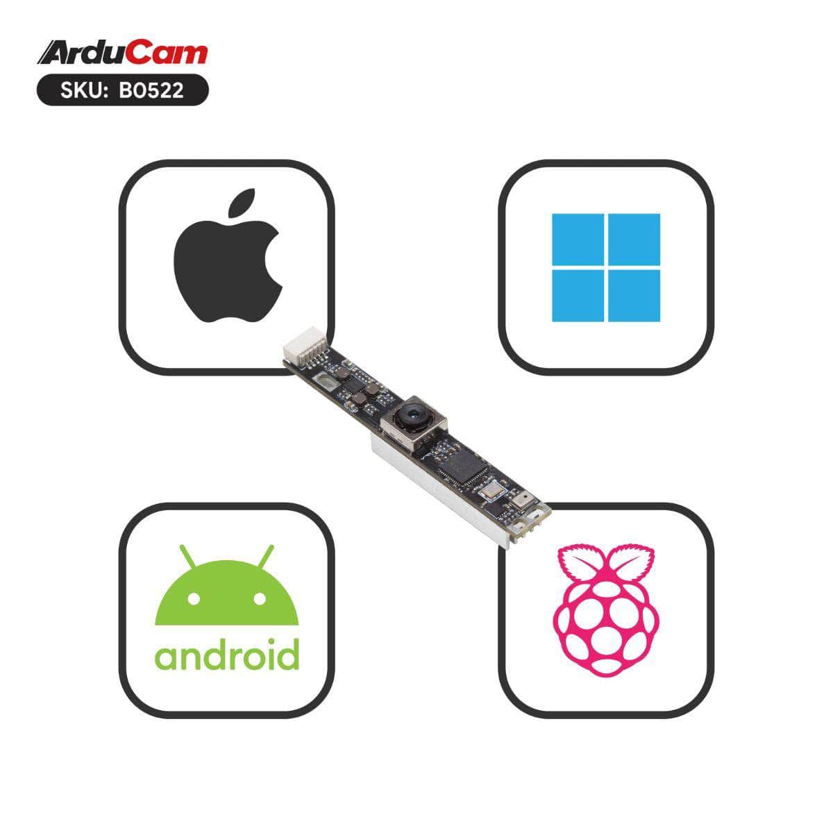 Arducam 16MP IMX298 USB Camera Autofocus Microphone Multi OS B0522 ...