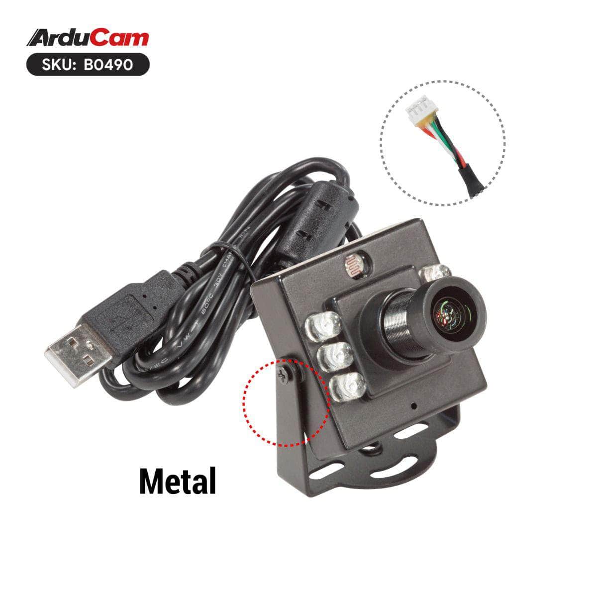 Arducam 2MP IMX462 Day and IR Night Vision USB Camera Metal Case B0490 ...