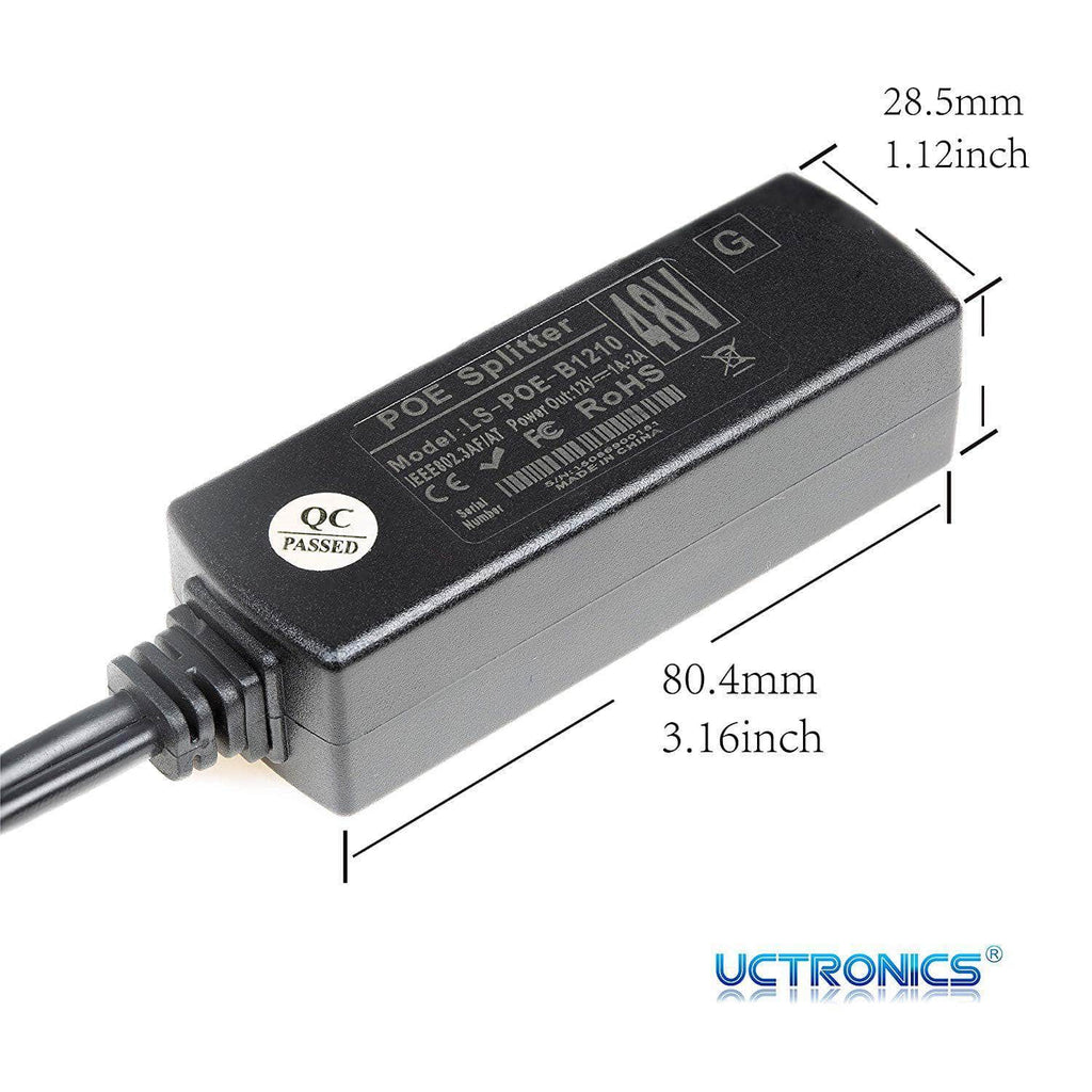 PoE Splitter 12V 2.1mm DC Barrel Jack