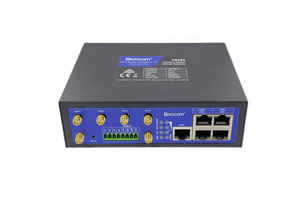 TG453 Industrial 5G/4G Gigabit IoT Router WiFi Edge Gateway DIN-Rail