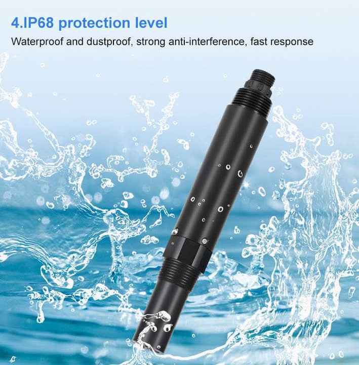 IQEC Industrial Electrical Conductivity EC Sensor Modbus RS485 5m Cabl ...