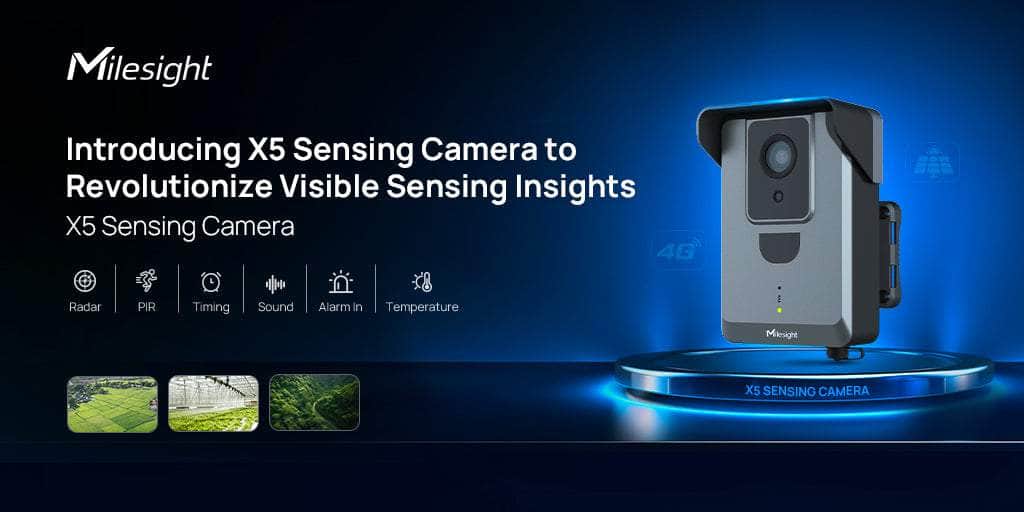 Milesight X5 Sensing Camera AI IoT 4G Solar-Powered