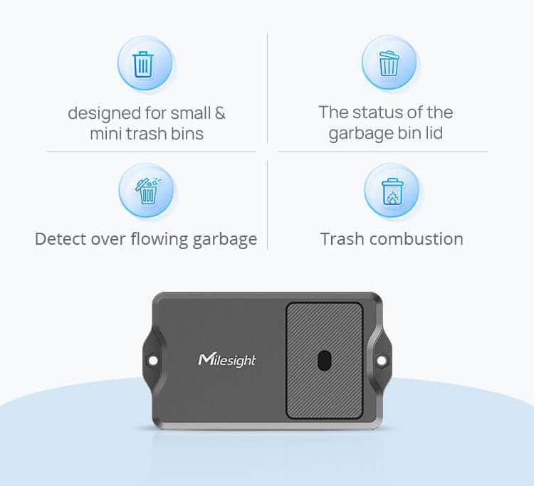 Milesight EM400-TLD LoRaWAN NB-IoT ToF Laser Distance Level Bin Sensor