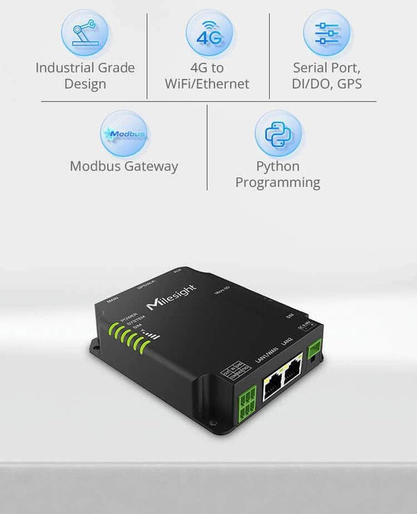 Milesight UR32 Industrial 4G LTE Cellular Router Dual Sim – IOT Store