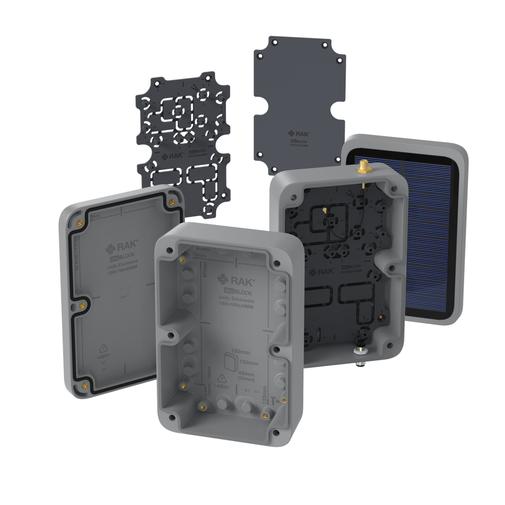 Unify Enclosure IP67 150x100x45mm SMA antenna with Mounting Plate