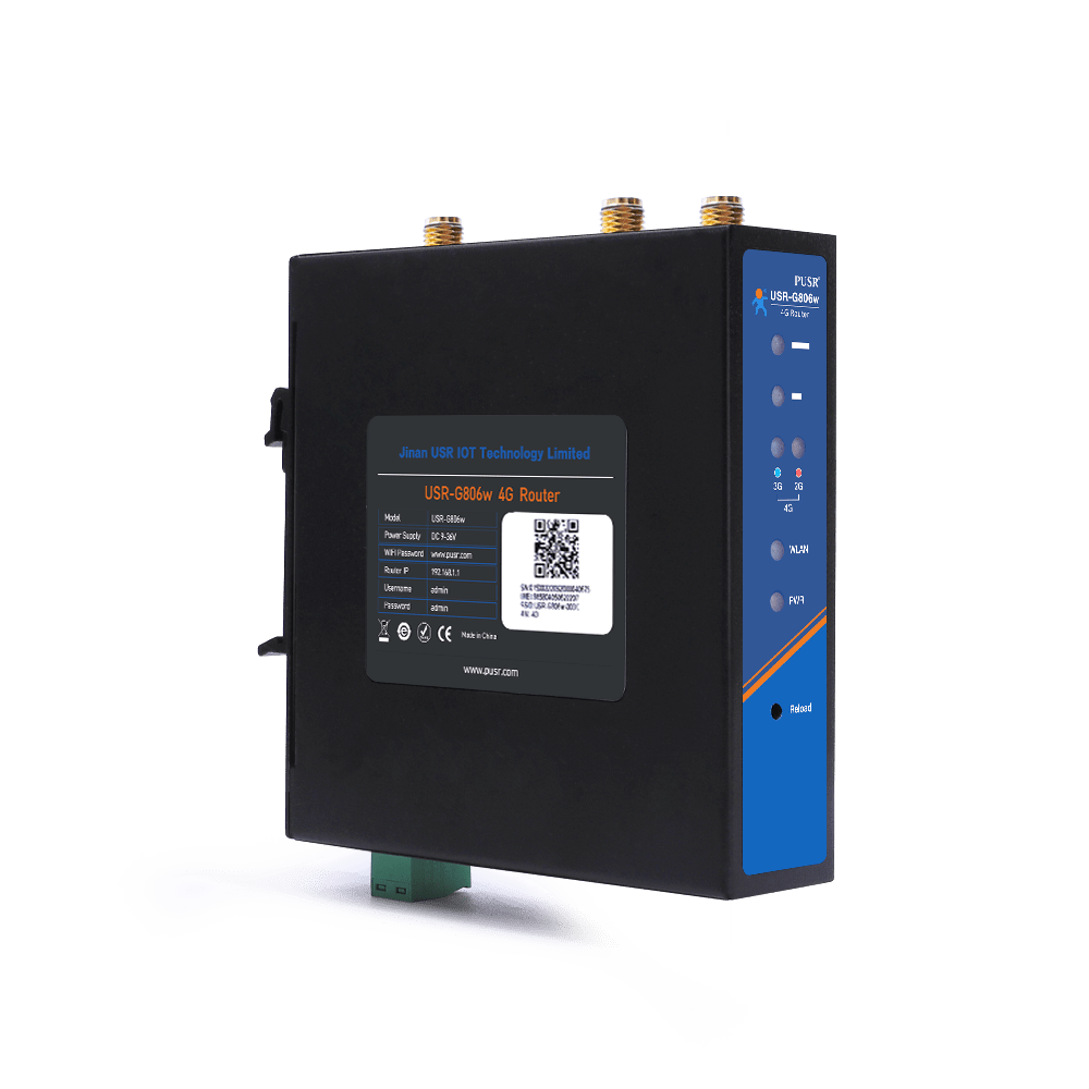 Industrial 4G LTE Router with Enhanced WiFi USR-G806W Din-Rail