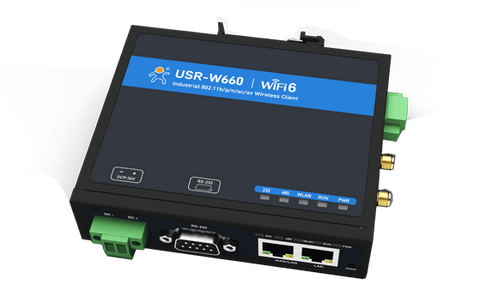 USR-W660 Serial RS232/485 to WiFi 6 Converter
