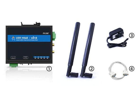 USR-W660 Serial RS232/485 to WiFi 6 Converter