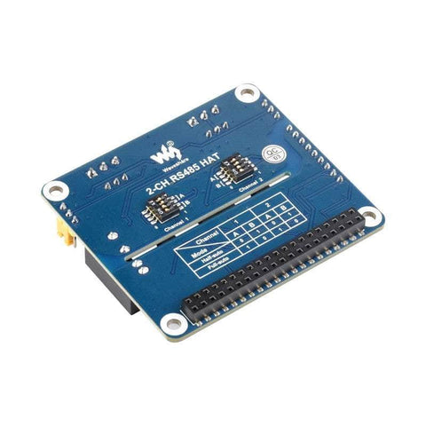 2-Channel Isolated RS485 Expansion HAT for Raspberry Pi