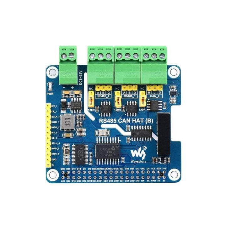Isolated RS485 CAN HAT For Raspberry Pi, 2-Ch RS485, 1-Ch CAN – IOT Store