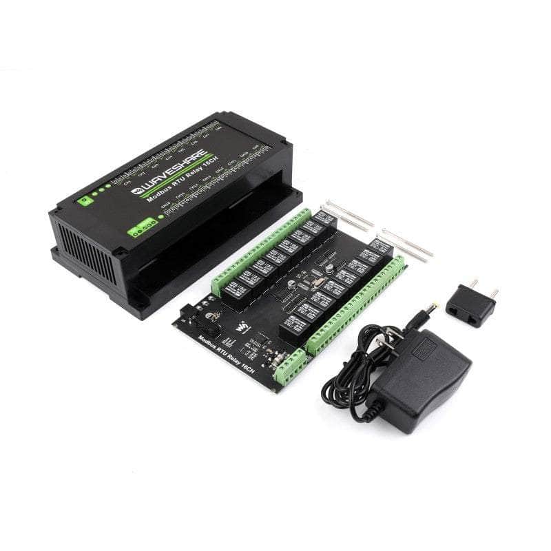 Modbus RTU 16-Ch Relay Module RS485 DIN Rail