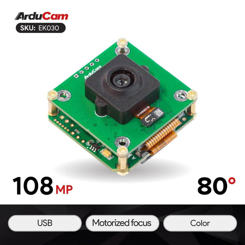 Arducam 108MP USB 3.0 Camera Evaluation Kit, Motorised Focus EK030