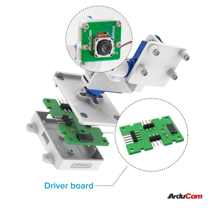 Arducam 64MP Camera and Pan-Tilt Kit for Raspberry Pi – IOT Store