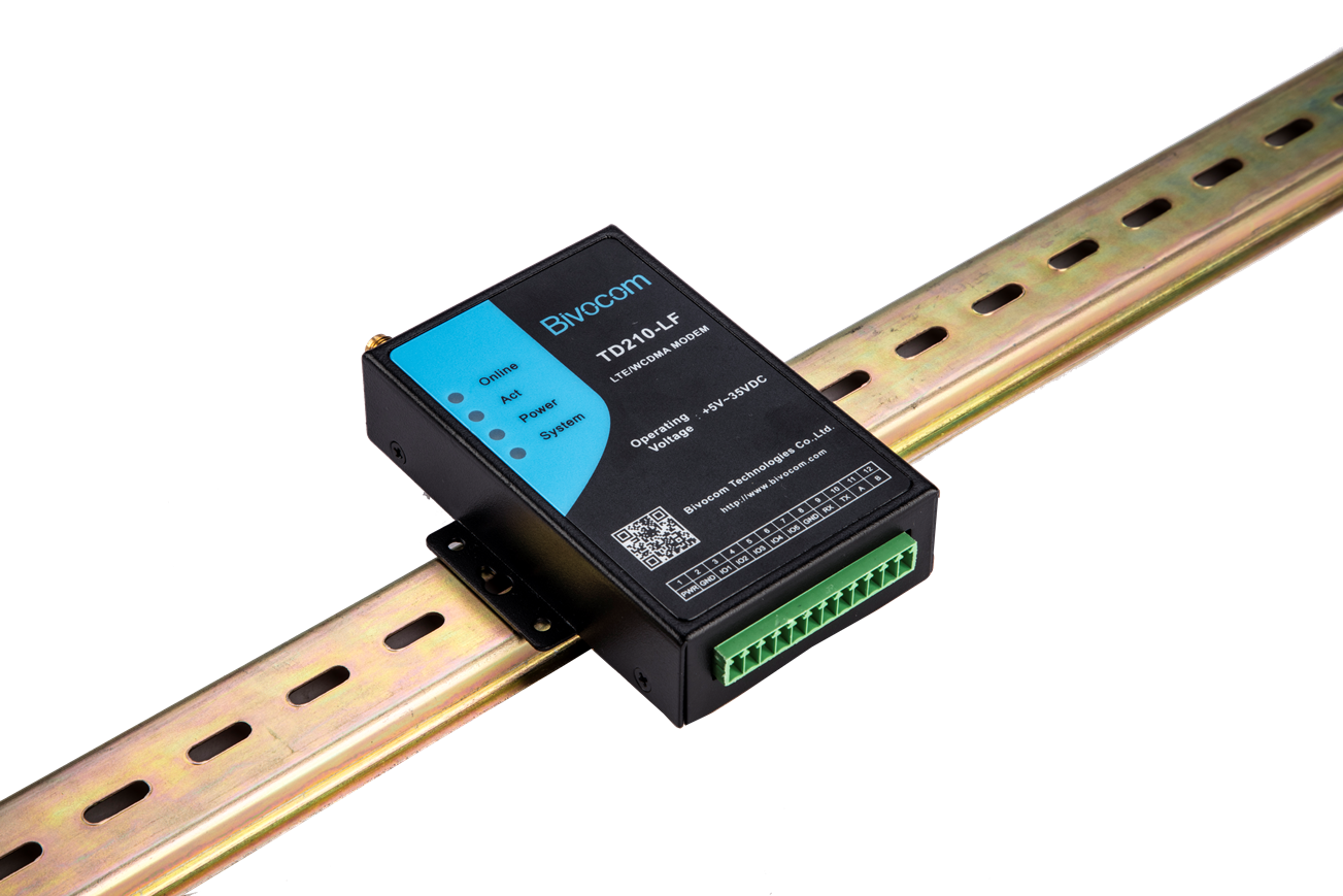 TD210 Industrial Cellular 4G Modem with Terminal Block RS-232/485/422 ...