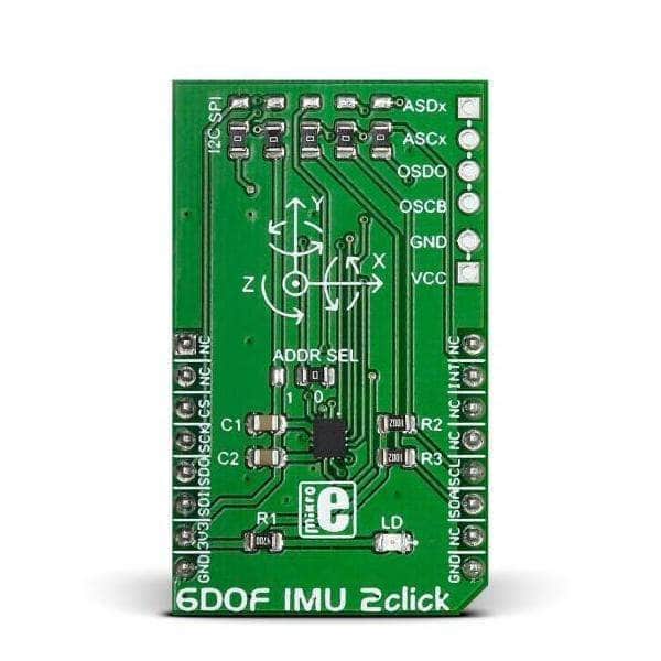 6DOF IMU 2 Click - MikroElektronika Bosch BMI160 Low Power IMU
