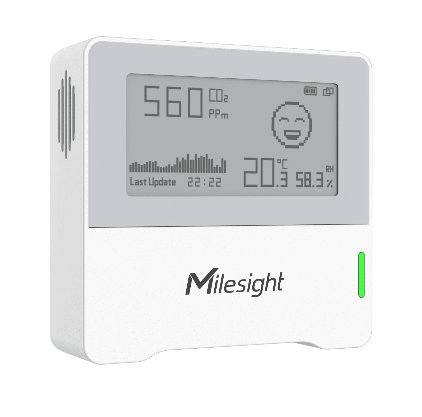 Milesight AM103 LoRaWAN 3-in-1 IAQ Indoor Ambience Monitoring Sensor ...