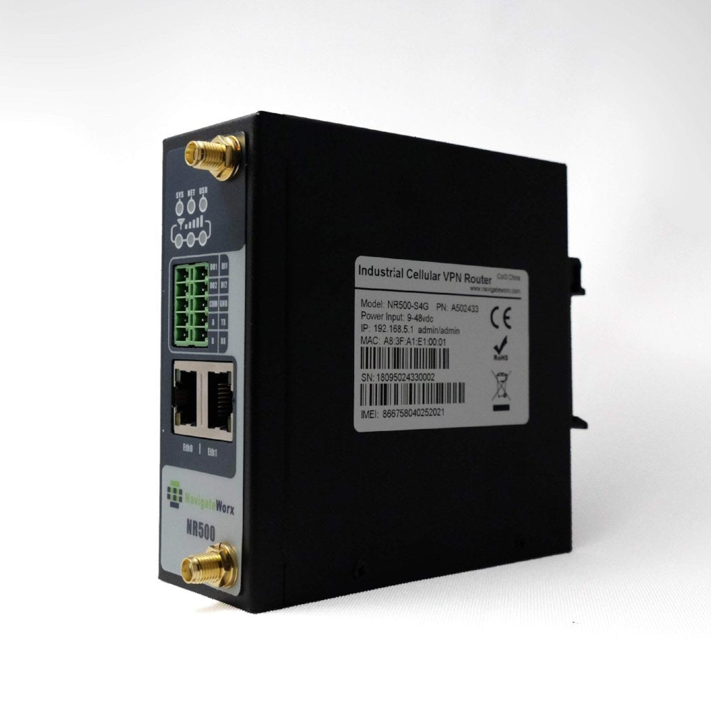 Industrial Premium 4G LTE Cellular NR500 VPN Router @ IOT Store AU