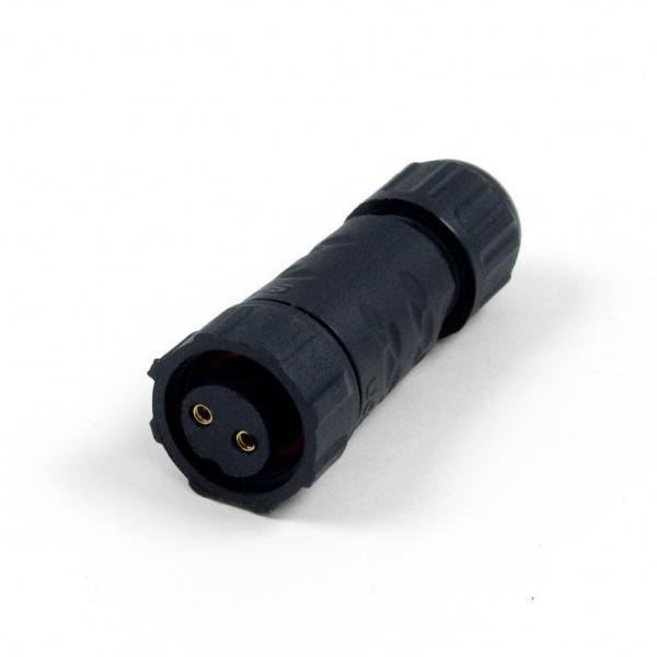 Waterproof 2-Pin Circular Cable Connector (Female) @ IOT Store AU