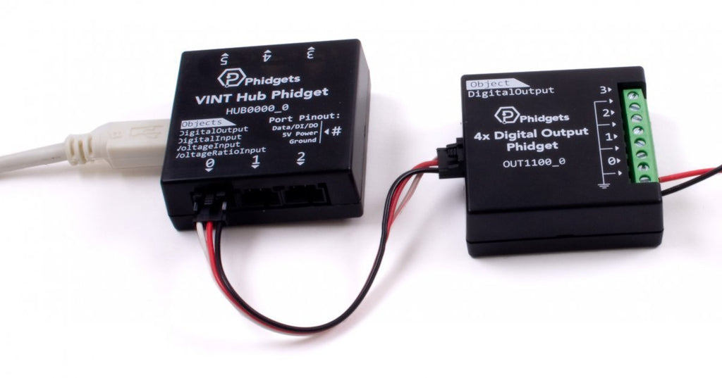 4x Digital Output Phidget VINT Hub - OUT1100_0 - IoT Store Australia