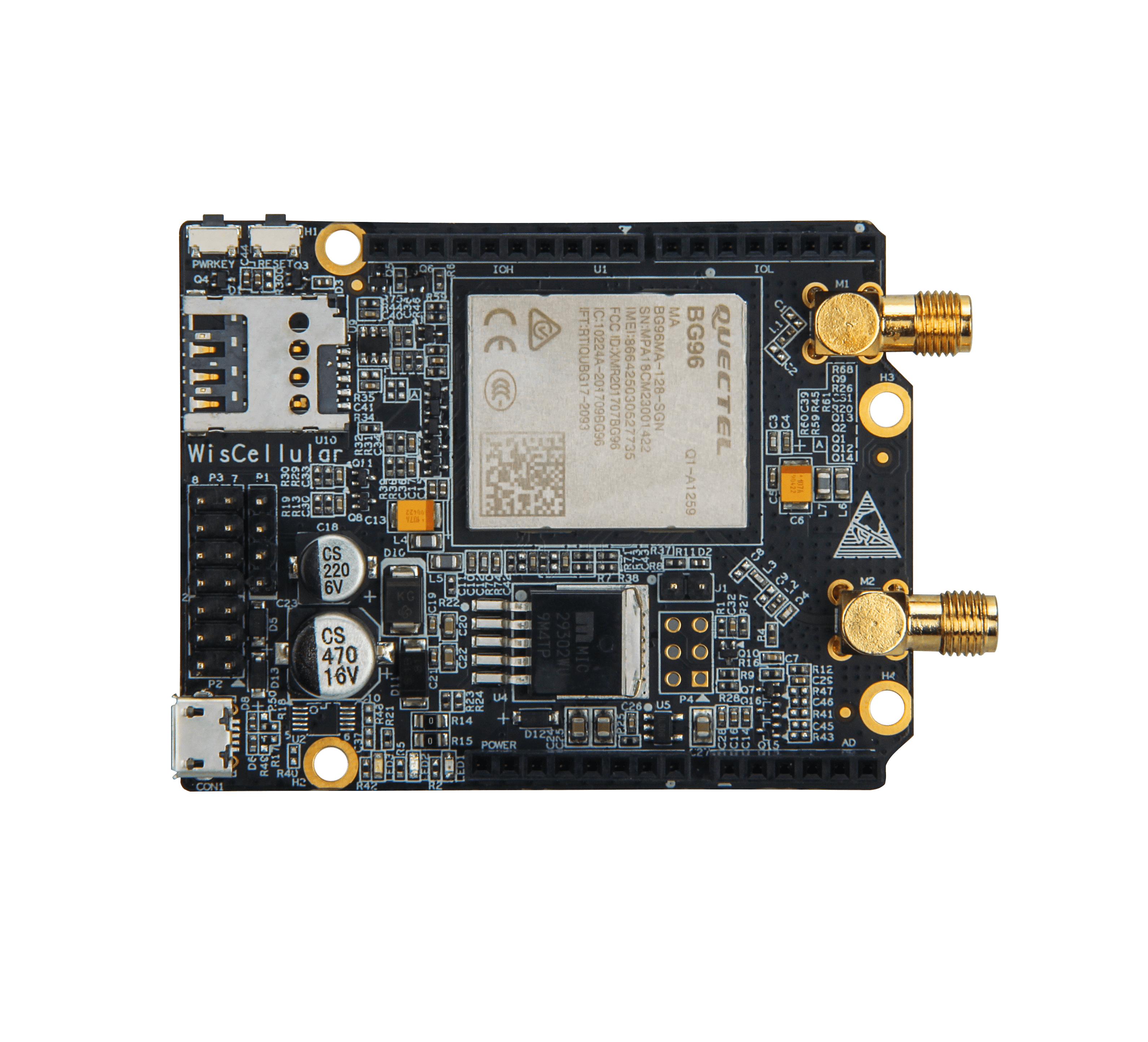 WisLink Cellular BG96 Arduino Shield LTE Cat-M1, NB-IoT – IOT Store