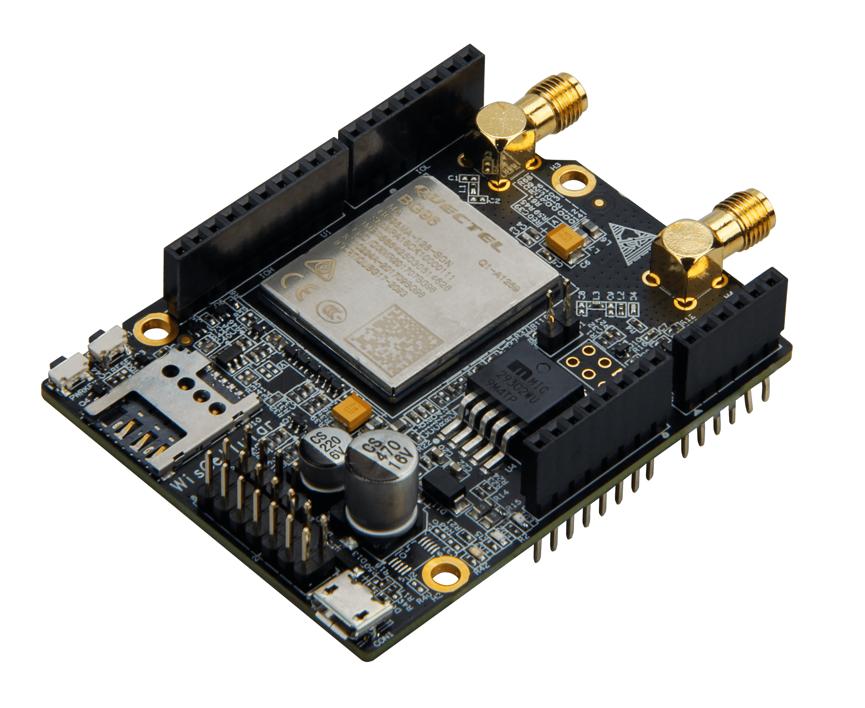 WisLink Cellular BG96 Arduino Shield LTE Cat-M1, NB-IoT – IOT Store