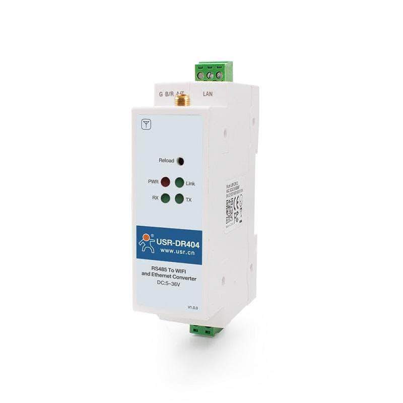Industrial Din-Rail WiFi Serial RS485 Ethernet Device Server USR-DR404