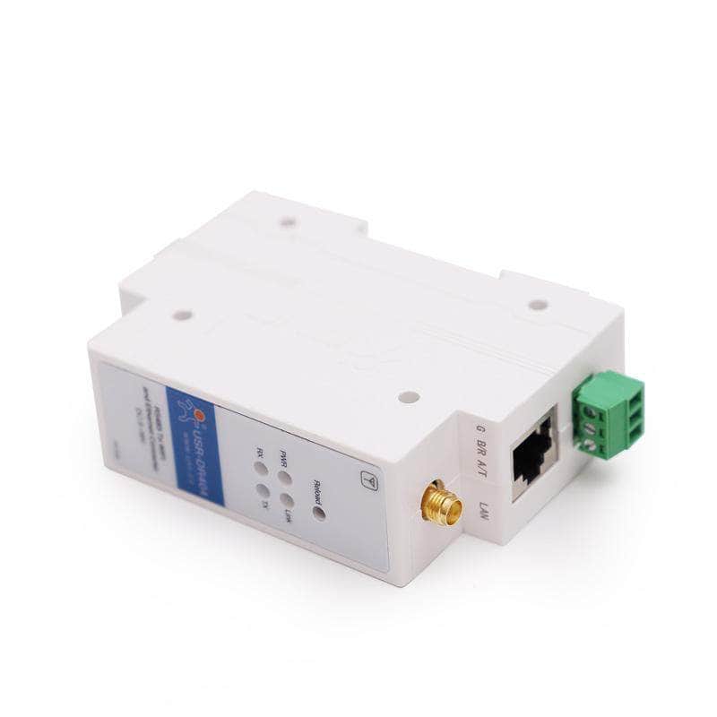 Industrial Din-Rail WiFi Serial RS485 Ethernet Device Server USR-DR404