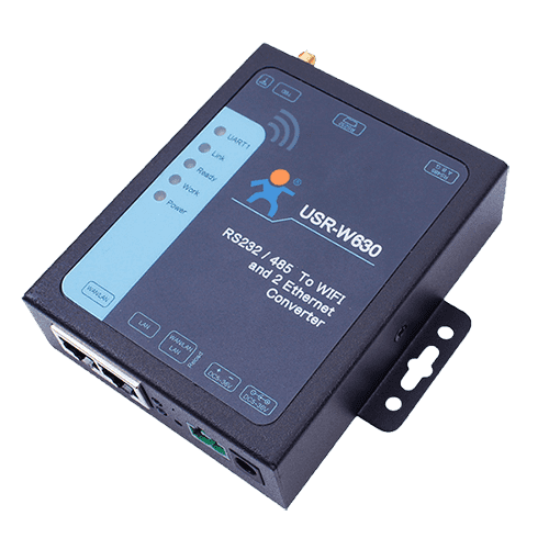 RS232 / RS485 Serial to WiFi and 2 Ethernet Converter USR-W630