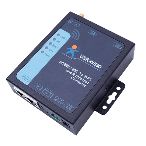 RS232 / RS485 Serial to WiFi and 2 Ethernet Converter USR-W630